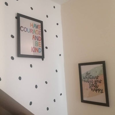 Have Courage and Be Kind Motivational Wall Art Poster Cinderella ...