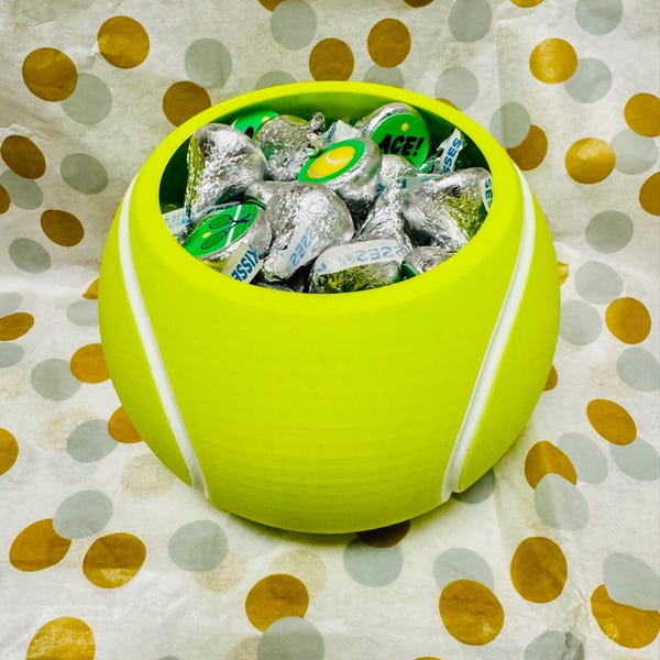Tennis Ball - Candy Dish - Center Piece - Succulent Pot - Etsy