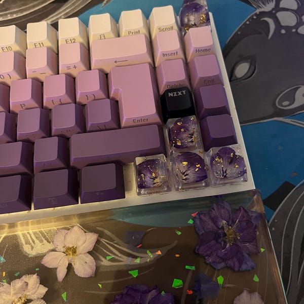 5PCS Keycaps Set for Mechanical Keyboard | Handmade Resin Keycaps ...