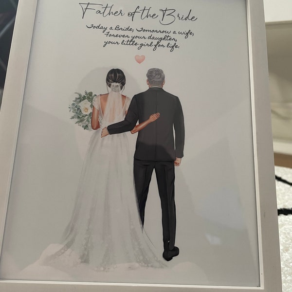 Father of the Bride Gift, Personalised Gift for Father of the Bride ...