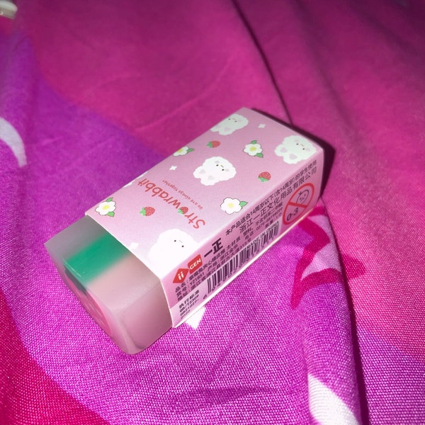 Strawberry Erasers | Red, Milky Pink, Pastel Pink Erasers | Fruits ...
