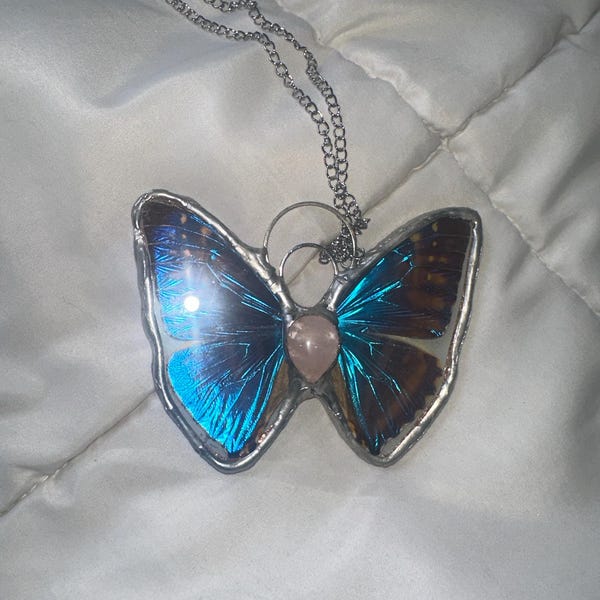 Reall Butterfly Wing Necklace - Etsy