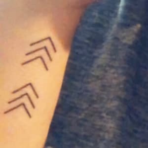 4 Geometric Chevron Temporary Tattoos Smashtat | Etsy
