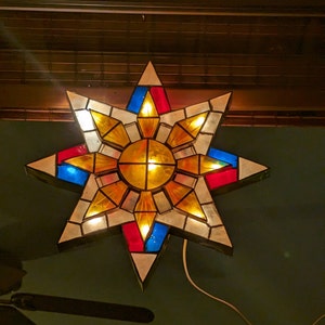 Blue Traditional Bamboo Parol Philippine Christmas Lantern - Etsy