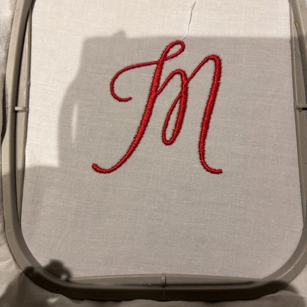 Modern Cursive Machine Embroidery Font, Monogram Script Alphabet, Satin ...