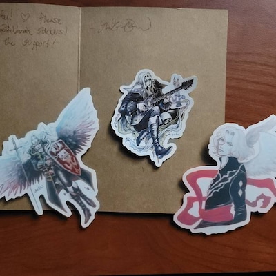 Castlevania Alucard Wing Cape Sticker, Mini Poster Print, or Magnet ...