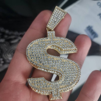 Iced Bling Out Hip Hop Jumbo Large XL Gold/ White Gold Plated - Etsy