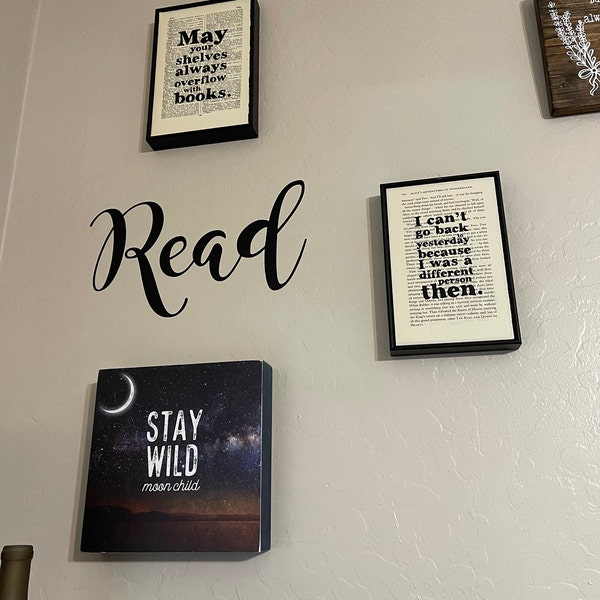 READ Decal, Classroom Decal, Teacher Decal, Home School Decal, Read ...
