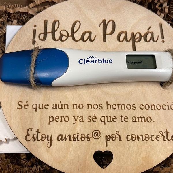 Pregnancy Announcement to Papa (spanish Version) - Etsy
