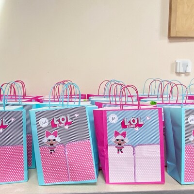 CUSTOM Mermaid Party Stickers 37mm Circle & 51mm Circle, Party Favour ...