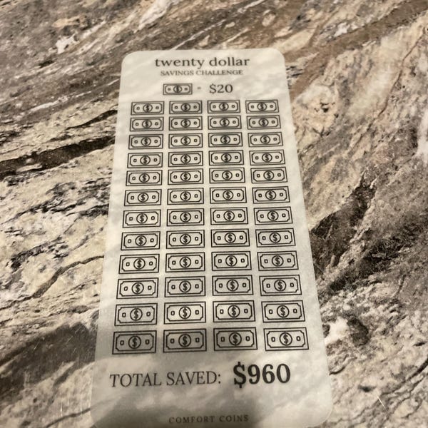 A6 1K, 2K, 3K, 4K, 5K, 6K, 10K 12 Months Savings Challenge Envelopes - Etsy