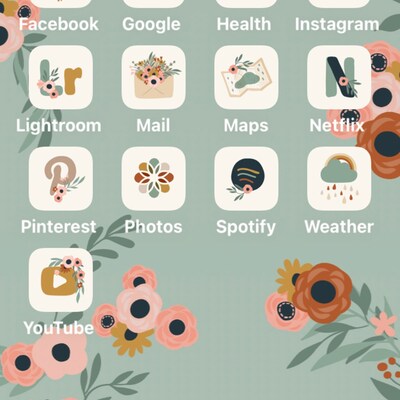 Hand Drawn App Icons, Ios Icons, iPhone Icons, Handdrawn Ios 14 Icons ...