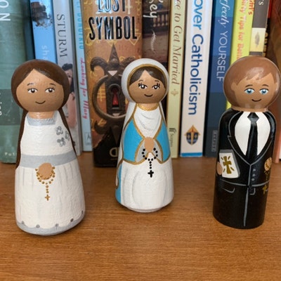 Our Lady of Sorrow Wooden Peg Doll Catholic Gifts Sacrament - Etsy