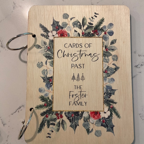 Christmas Card Keeper, Cards of Christmas Past, Personalized Christmas ...