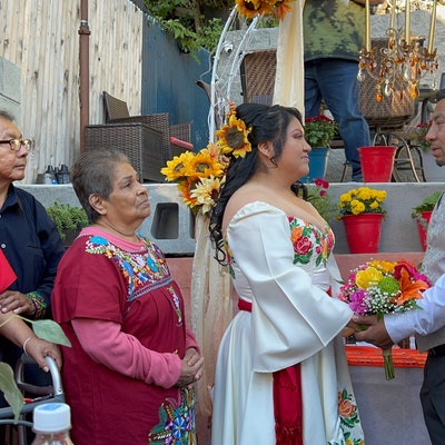 Colorful Chiapas Style Dress. Custom-made Hand Embroidered Cultural 2 Piece Outfit. Quinceañera ...