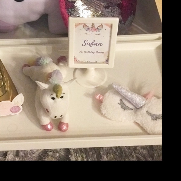 Rainbow Unicorn Table Numbers Printable Table Numbers Editable Table ...