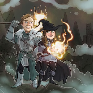 Chibi Cute Dnd Cartoon Custom Character Digital File Dnd | Etsy