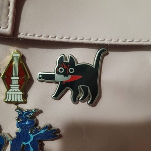 Bloody Black Knifecat Enamel Pin - Etsy