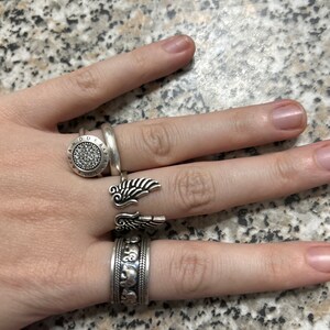 Vintage Chunky Ring Adjustable Punk Ring Gothic Rings Boho - Etsy