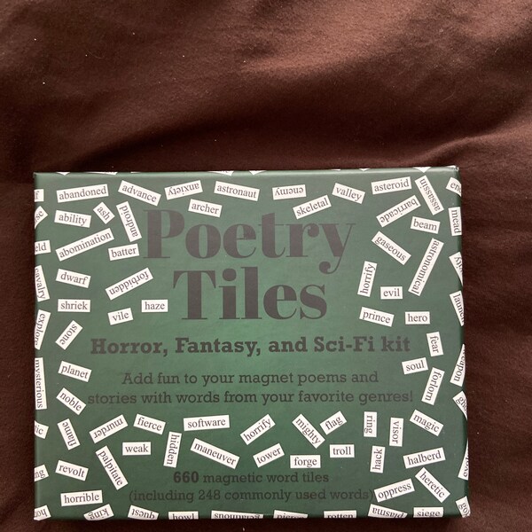 Poetry Tiles - 632 Piece Kids Word Play Kit - Explore Reading, Writing ...