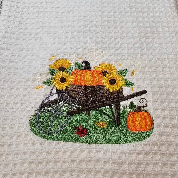 Happy Fall Machine Embroidery Designs Instant Download 4x4 5x5 Hoop 10 ...