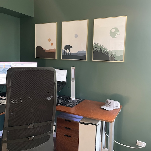 Minimalist Star Wars Inspired Prints Trilogy Series: Bespin, Coruscant ...