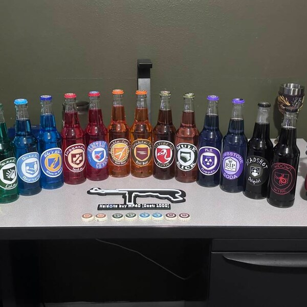 Zombies Perk Bottle Stickers (individual) - Etsy