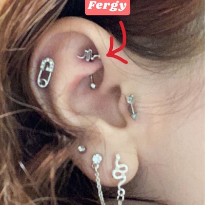 Snake Eyebrow,eyebrow Ring, Rook Barbell, Body Piercing Jewelry,rook ...