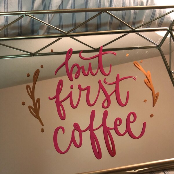 But First Coffee Svg Cutfile for Silhouette and Cricut - Etsy