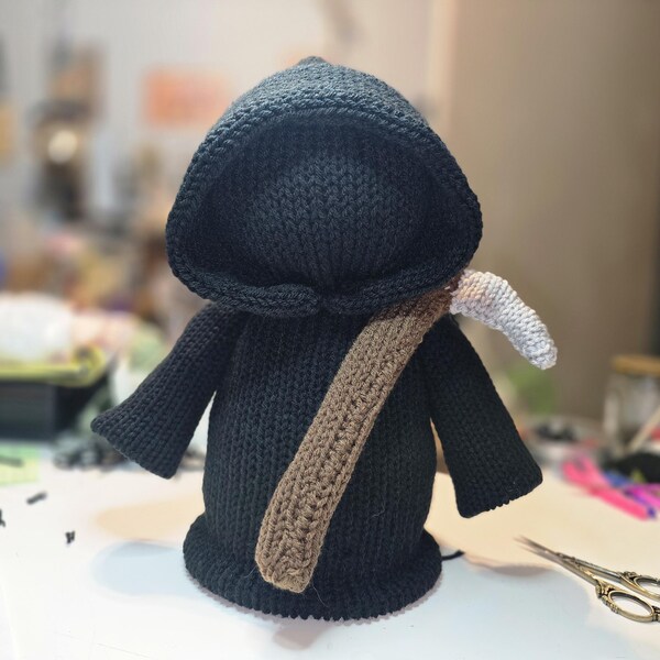 Thanatos, the Grim Reaper Knitting Machine Pattern | Grim Reaper Addi ...