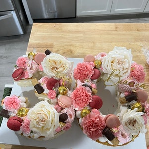 Acrylic Personalized Name Cake Charm Plaque in Cursive Script ...