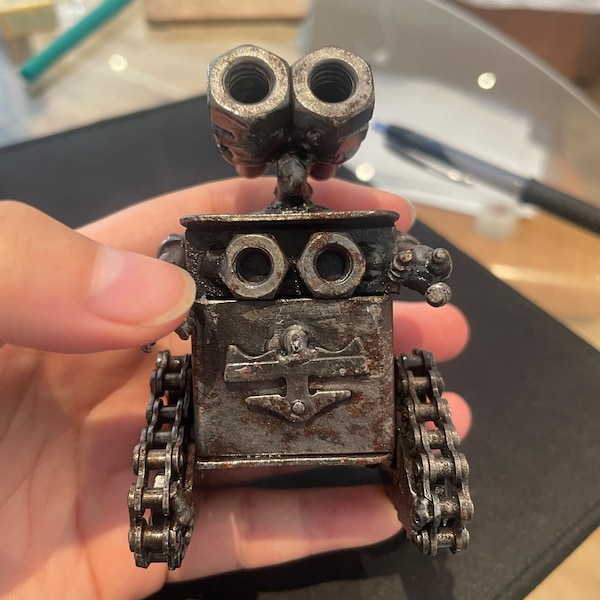 Wall-e Recycled Scrap Metal Statue,handmade Steel,cartoon Inspired.made ...