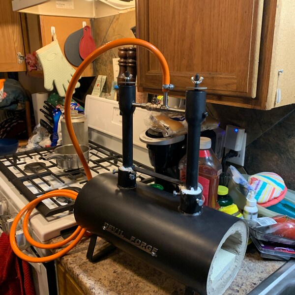 DFPPROF (DEVIL-FORGE) Gas Propane Burner (90,000 Btu) Forge Furnace ...