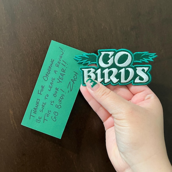 Go Birds - Philadelphia Iron-on Patch - Eagles - Green - Etsy