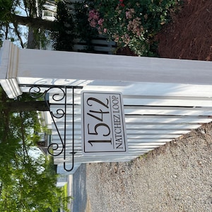 Rustic Address Sign, House Numbers, Mail Box Plaque , Shabby Farmhouse ...