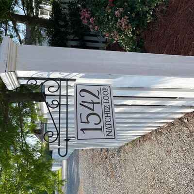Mailbox Numbers, Light Post Address Sign, Personalized With Numbers ...