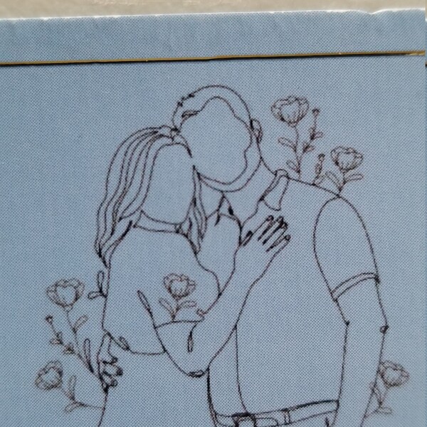 Custom Couple Line Art Portrait | Personalized Drawing (digital ...