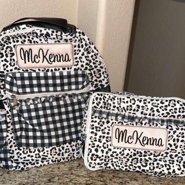 Personalized Backpack, Kids Backpack, Lunch Bag, Matching Backpack ...