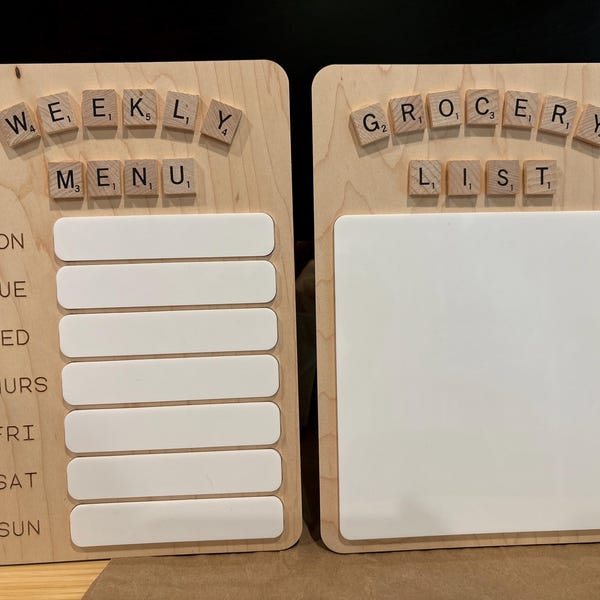 Weekly Meal Planner Dry Erase Sign Fridge Magnet Arch Sign Housewarming ...