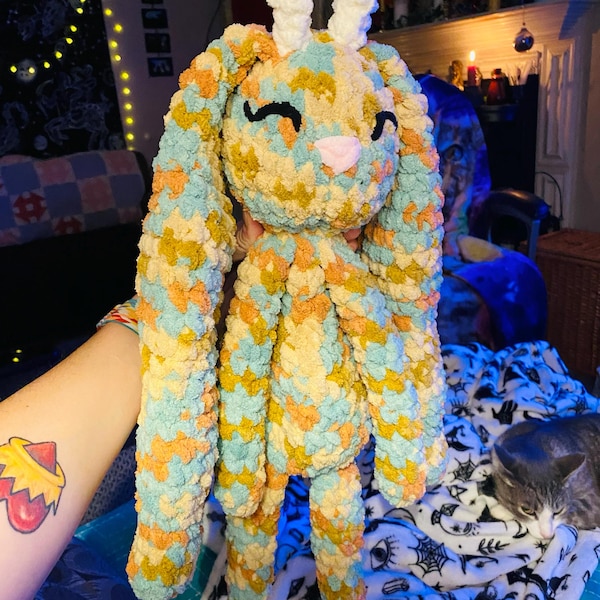 Roots the Jackalope Lovey Crochet Pattern PDF Only - Etsy