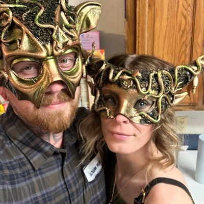 Gold White Masquerade Mask Gold White Venetian Mask White - Etsy