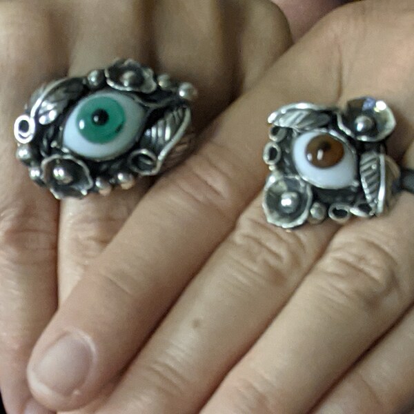 Sterling Silver and Turquoise Ring Vintage Made by Delvin J. Nelson ...