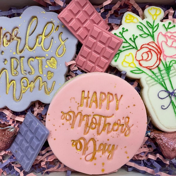 Jar of Flowers Cookie Cutter and Embosser, Happy Mother's Day, Mum ...