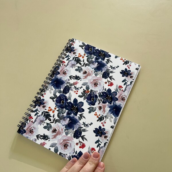 Elegant Floral Desk Mat, Blue Flower Desk Pad, Non-slip Desk Mat ...