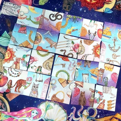 Printable Patience Game Printable Oracle Cards Ukrainian Fortune ...