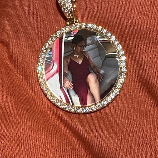 Custom Made Photo Rectangle Necklace & Pendant With Choice of Chains ...