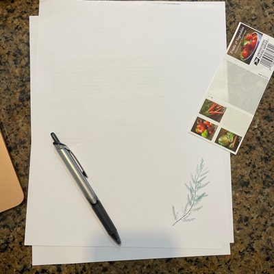 Forest Printable Stationery Paper / Trees Printable Stationary Paper ...