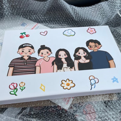 Custom Cute Cartoon Portrait, Cute Anime Portrait, Illustration ...