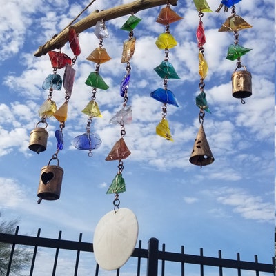 SPIRIT BELLS-5 Various Shapes in Gold-recycled Iron Sheet Metal Bells ...