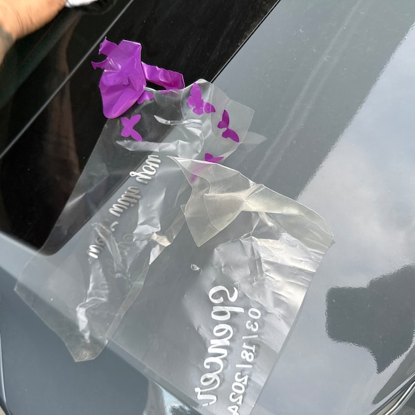 A Piece of Me Went With You Memorial Car Decal, Custom in Loving Memory ...